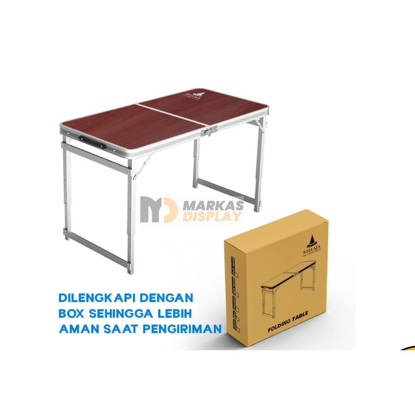 Jual Meja Koper Kaki Kotak Lipat Multifungsi Kokoh | Shopee Indonesia