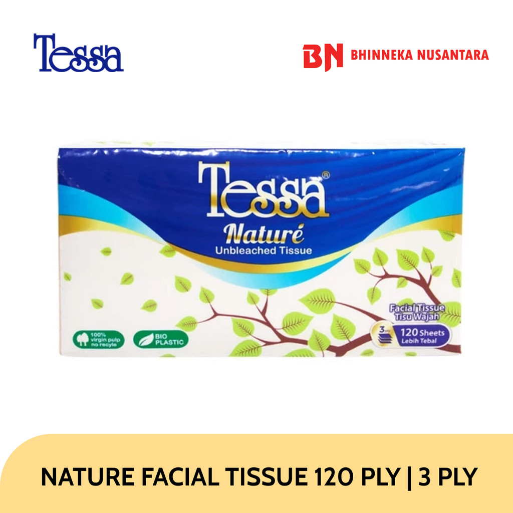 Jual Tessa Nature Facial Tissue 120 Sheets / 3 Ply | Shopee Indonesia