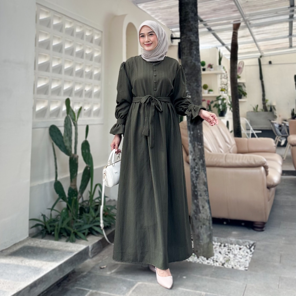 Jual Baju Gamis Lebaran 2025 Dress Muslim Wanita Remaja Model Terbaru ...