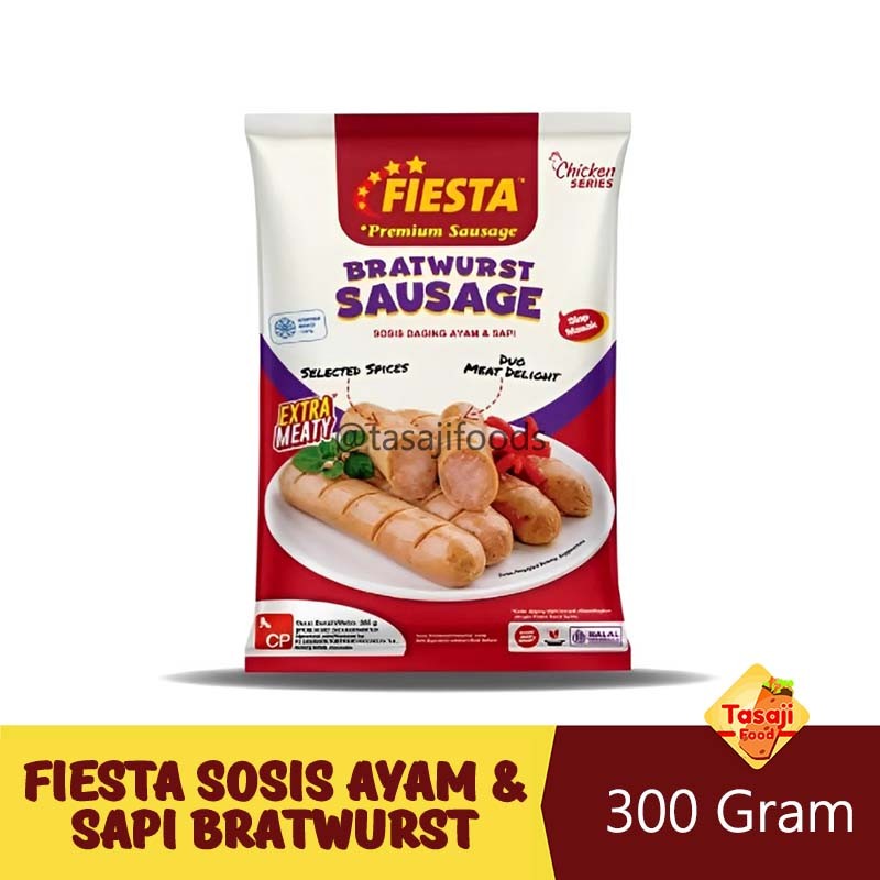 Jual Fiesta Sosis Ayam Dan Sapi Bratwurst 300 Gram FROZEN FOOD | Shopee ...