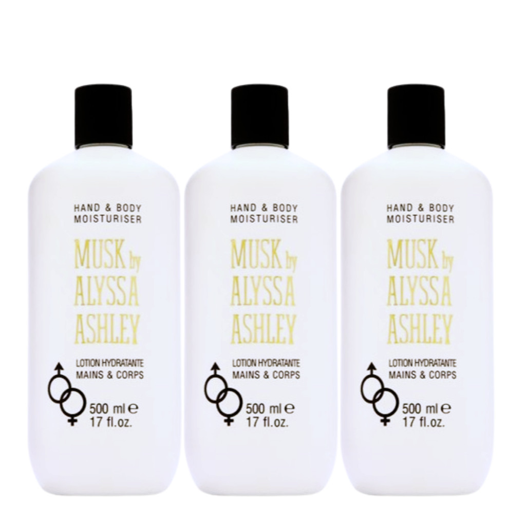 Jual Alyssa Ashley Bundle 3pcs Musk Body Lotion 750ml - Aroma Strong ...