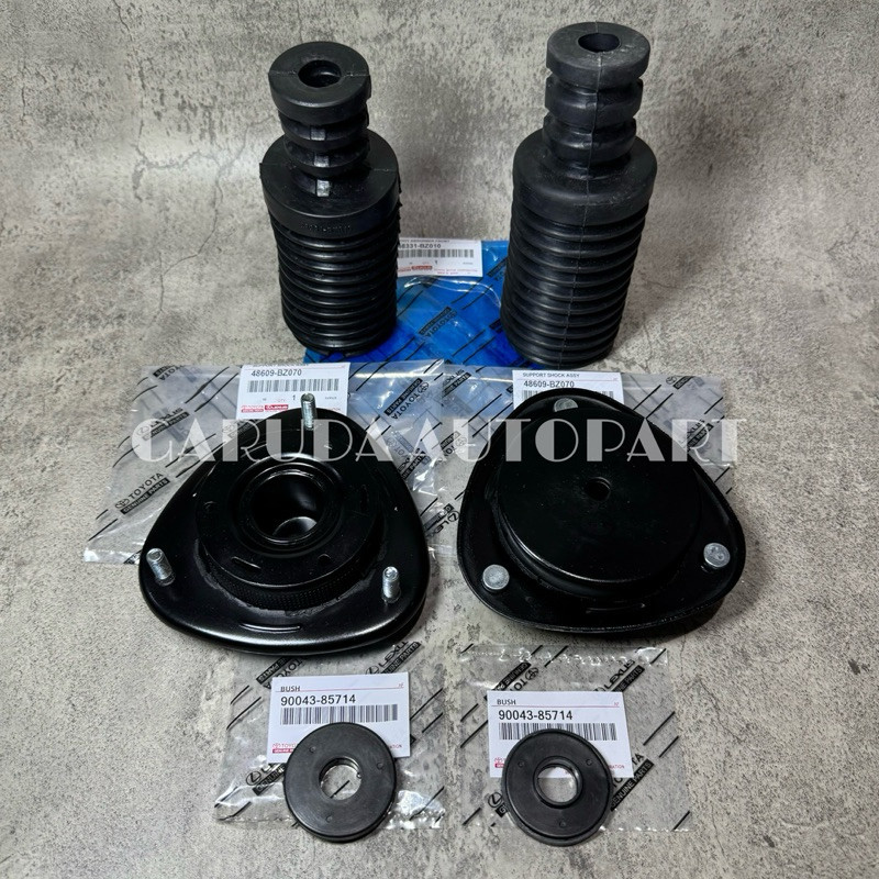 Jual Paket support shock set bearing + boot shock breaker depan Toyota ...