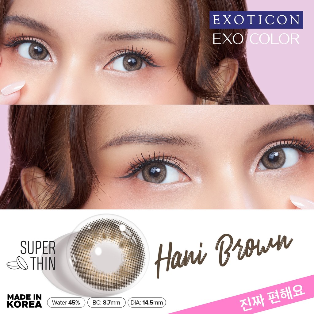 Jual Exoticon Softlens - Exoticon Color - Exo Color Hanni Brown ...