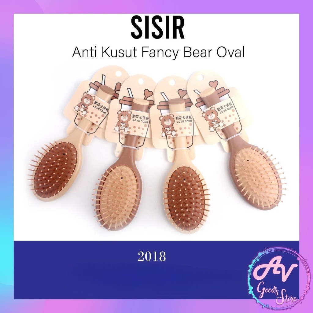 Jual Sisir Anti Kusut COKELAT BEAR / Sisir Rambut Anti Statis / Sisir ...