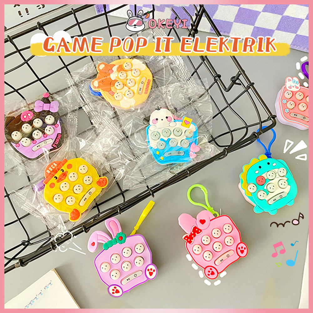 Jual OKEYI Mainan Game Pop It Elektrik Mini Elektrik Pop Push/Mainan ...