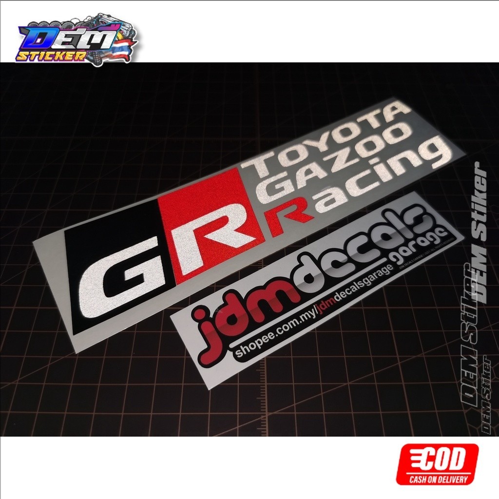 Jual Sticker GR Toyota Gazoo Racing Sticker Premium | Shopee Indonesia
