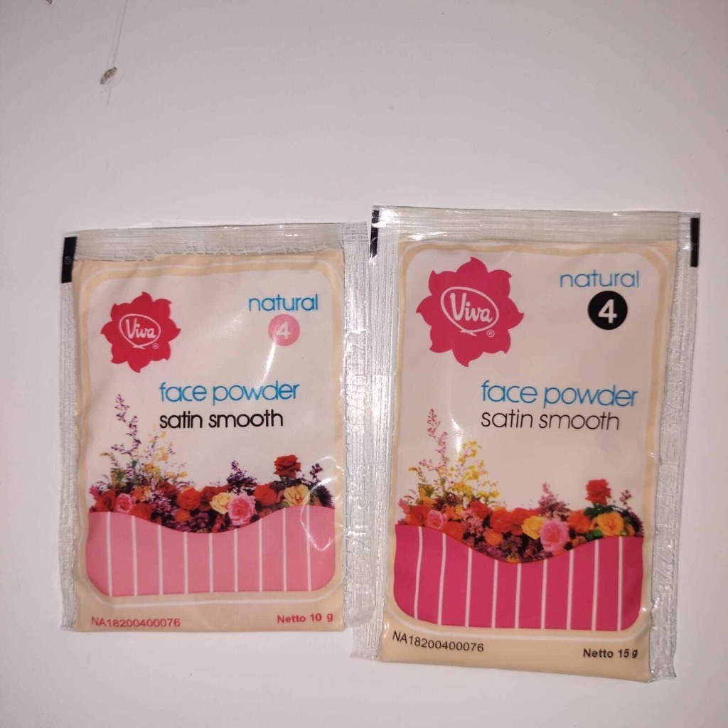 Jual VIVA FACE POWDER SATIN SMOOTH SACHET 15g/10g | Shopee Indonesia