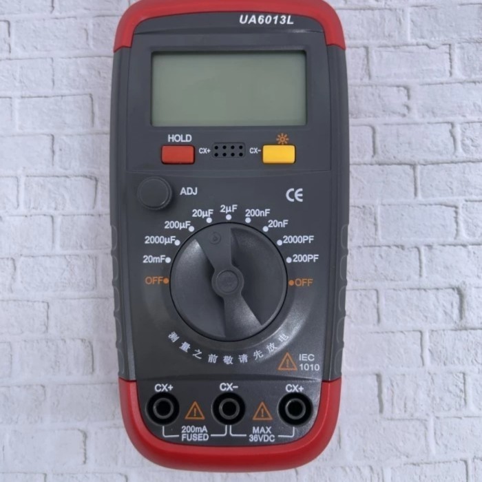 Jual Digital multi tester /alat tes capacitor capacitence meter UA6013L ...