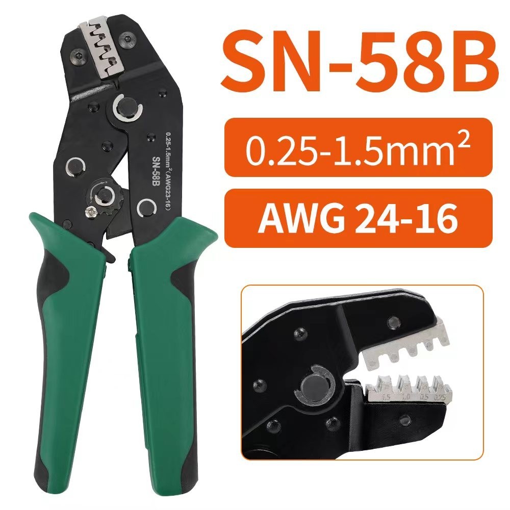 Jual Tang Crimper Terminal Cable Crimping Plier Compression Tool - SN-58B - Red/Blue/Green ...