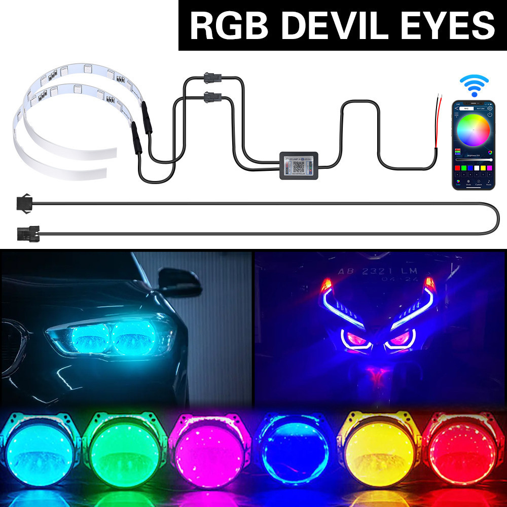 Jual Lampu Demon LED Projector Smart Rgb Matrix App Control Tube Motor ...