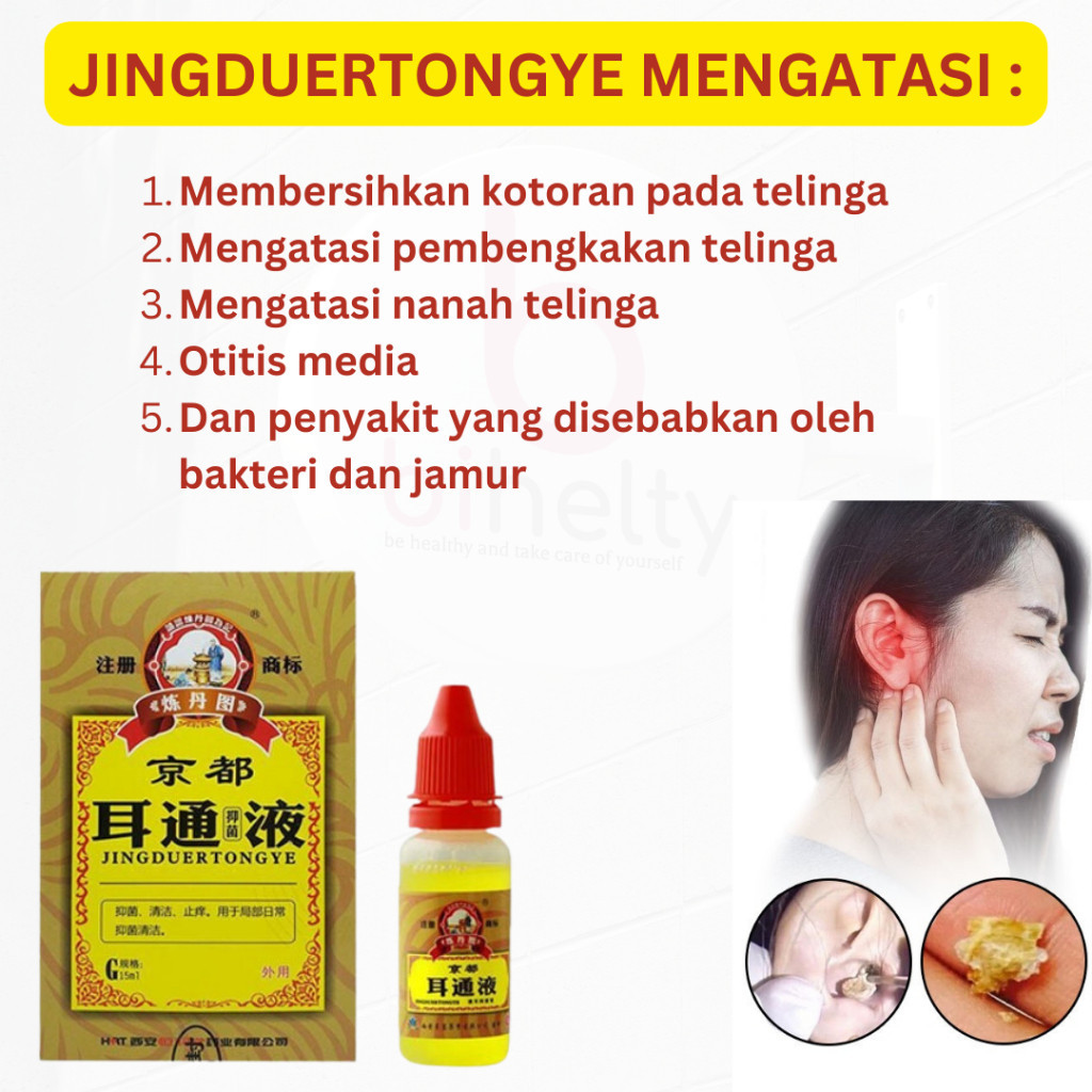 Jual Obat Tetes Telinga Cairan Tetes Telinga Herbal JINGDUERTONGYE ...