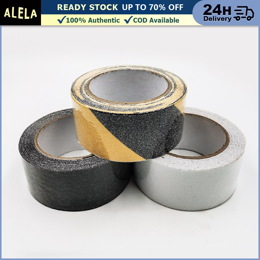 Jual Lakban Anti Slip Tape / Safety Walk Tape / Lakban Lantai Anti Licin Stiker 5 Meter | Shopee ...