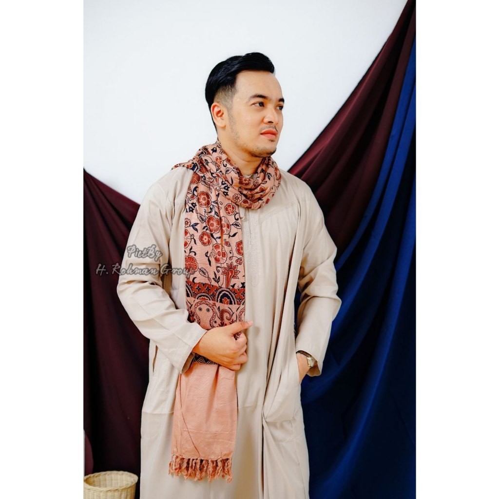 Jual Sorban Pria Dewasa Terbaru Gus Iqdam Motif Batik Trompa Bahan Full ...