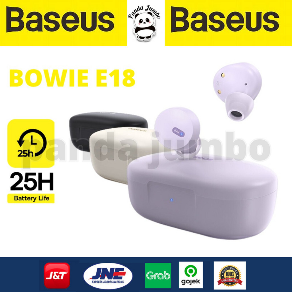 Jual BASEUS BOWIE E18 TWS EARPHONES 25H-LISTENING IPX4 ENC (PJ ...