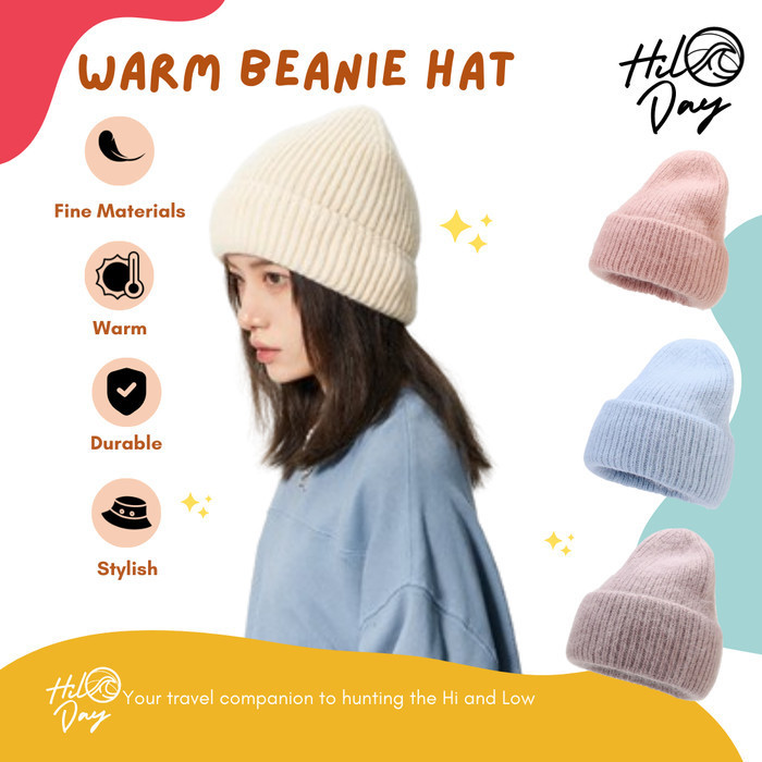 Jual HILODAY Beanie Hat Kupluk Winter Autumn Spring | Shopee Indonesia