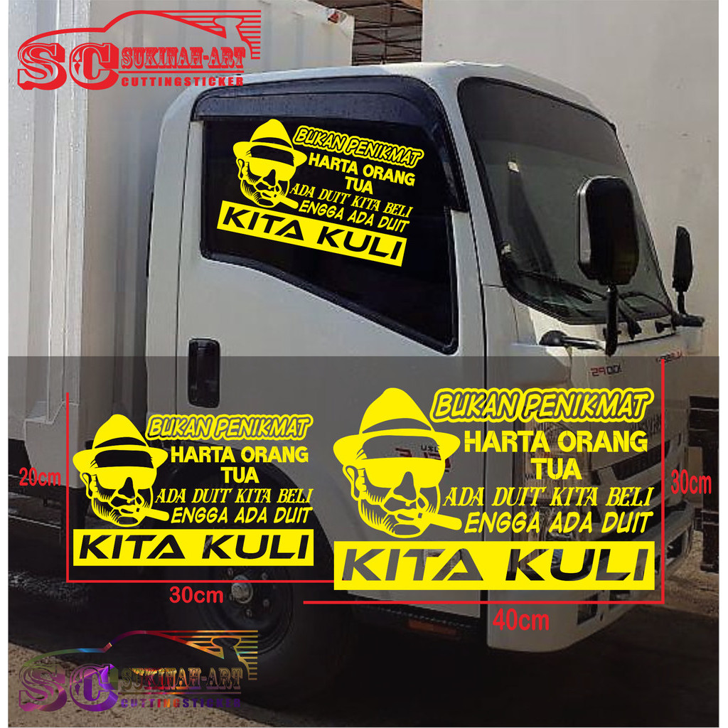 Jual stiker viral kata-kata BUKAN PENIKMAT HARTA ORANG TUA motivasi ...