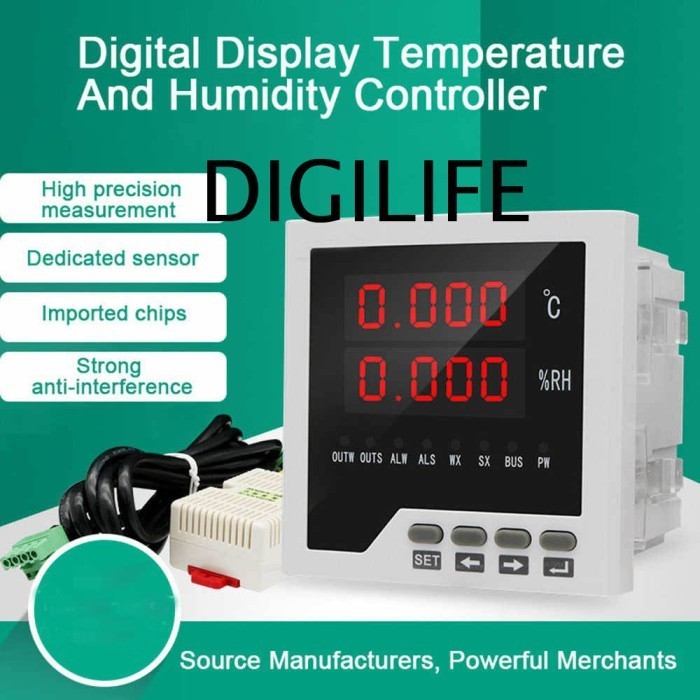 Jual Temperature Humidity Controller 220V WSK303 Hygrostat Thermostat ...
