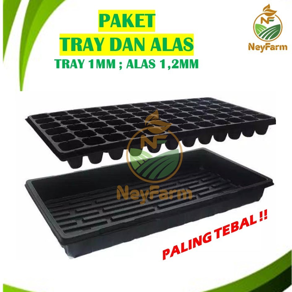 Jual Paket Tray Semai Potray Pot Semai dan Alas Tray 32 50 72 98 105 ...