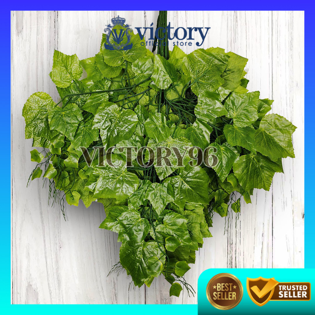Jual Daun Anggur Plastik 1 Lusin (12 pcs) Dekorasi Artificial - Lusinan ...