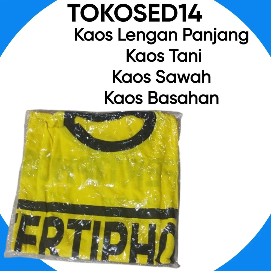 Jual Baju kerja proyek kuli bangunan lengan panjang kaos tani kaos ...