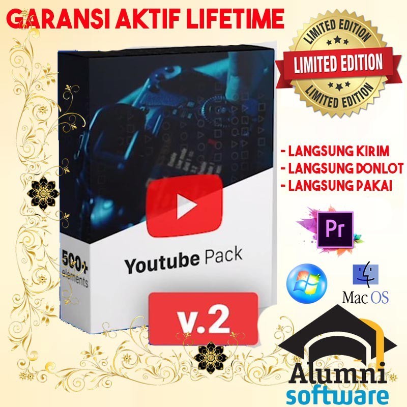 Jual [LIMITED EDITION] Youtuber Pack for Premiere Pro LENGKAP - Windows ...