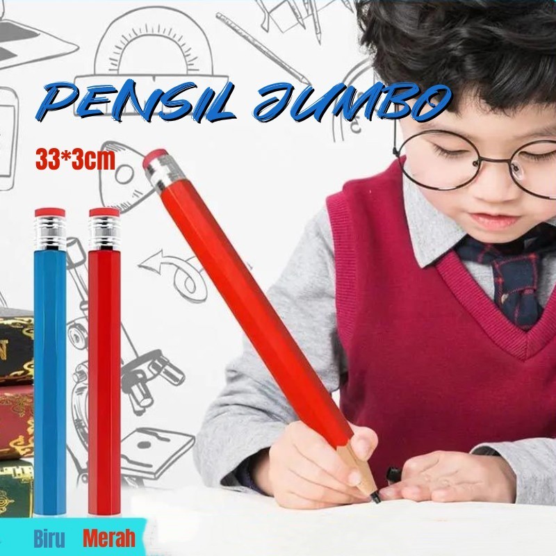 Jual Pensil Ajaib Super Besar,Pensil Menyenangkan Jumbo,2B Pensil Kayu ...