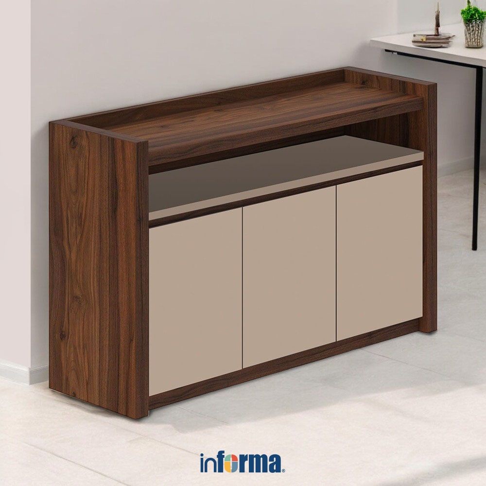 Jual Informa Montana Credenza Lemari Kantor 3 Pintu - Cokelat File ...