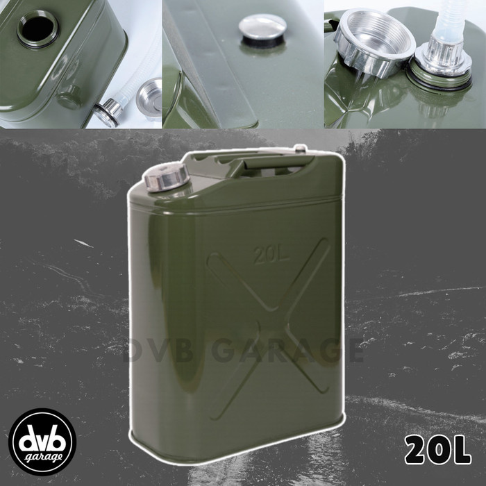 Jual Jerigen Besi Bensin Solar Jerrycan Carbon Steel Plate Jirigen Army ...