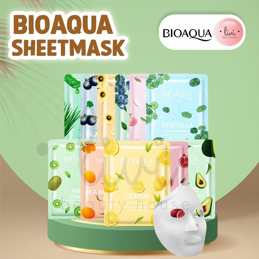 Jual BIOAQUA Sheet Mask 25g | Shopee Indonesia