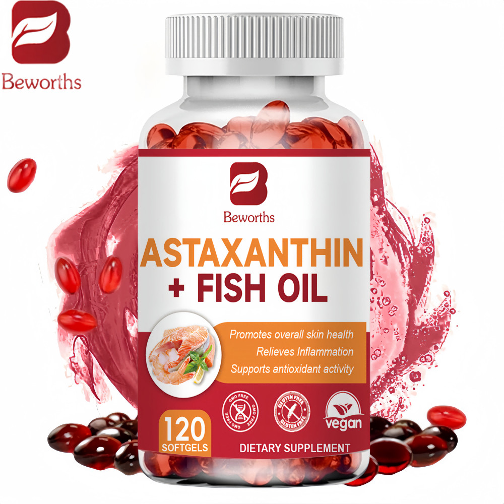 Jual Beworths Astaxanthin + Fish Oil Capsules Powerful antioxidant ...