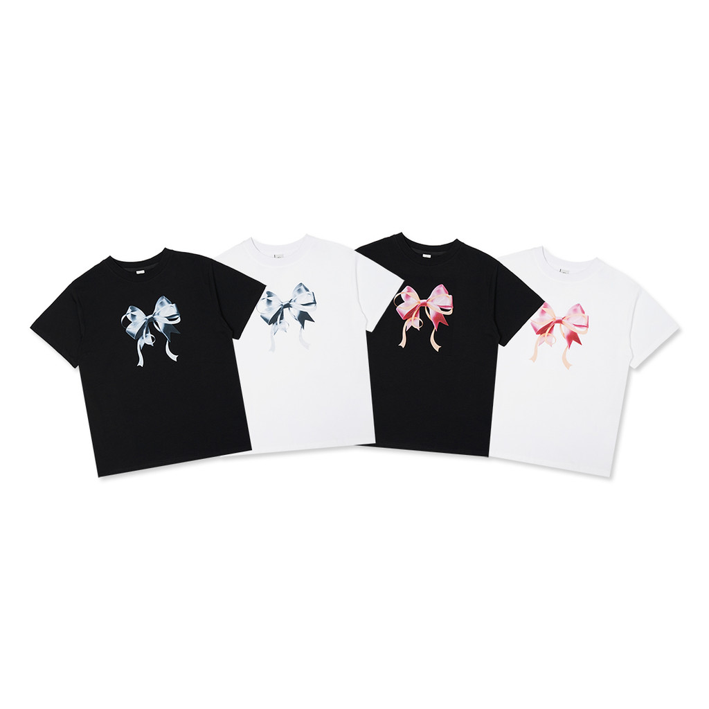 Jual RonRon Double Ribbon Basic Fit T-Shirt | Shopee Indonesia