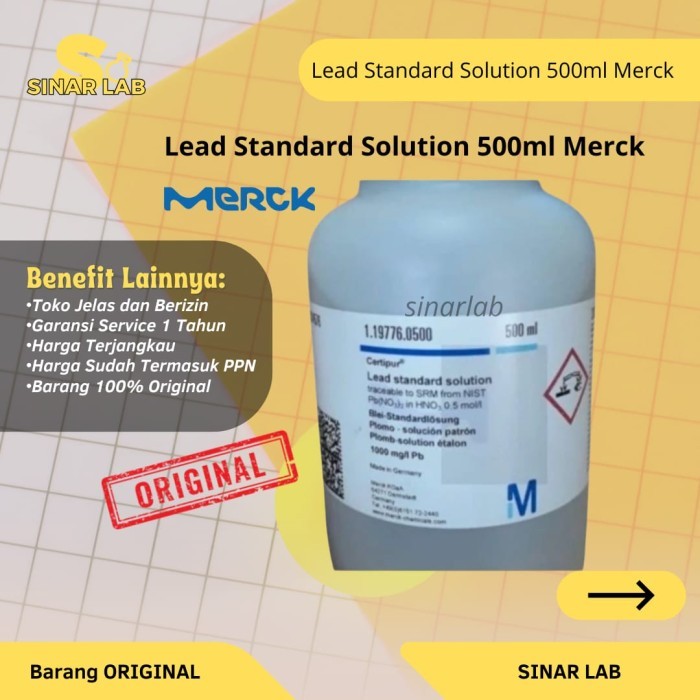 Jual Lead Standard Solution 500ml Merck | Shopee Indonesia