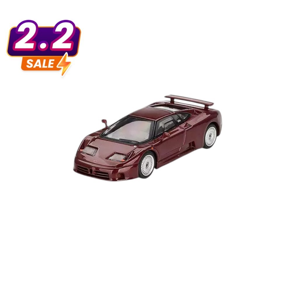 Jual Mini GT 806 Bugatti EB110 GT Dark Red Metallic RHD Murah | Shopee ...