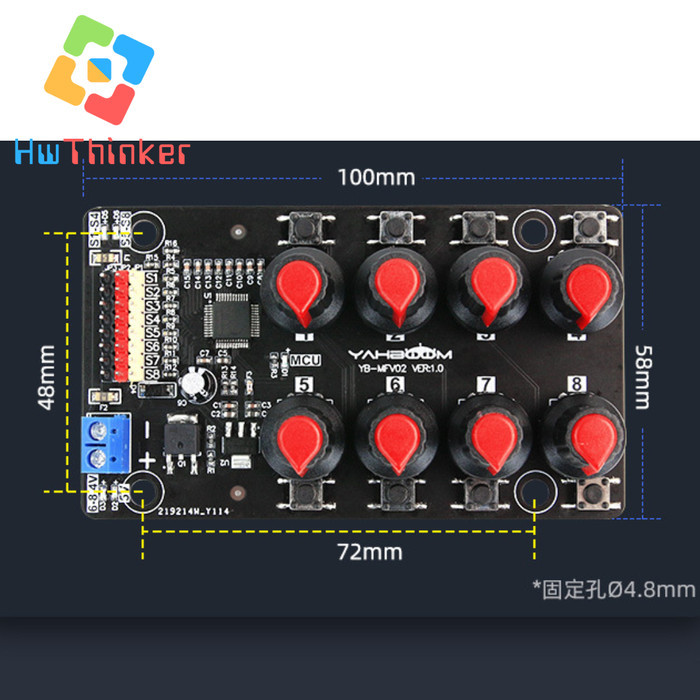 Jual Servo Tester 8 Channel Servo Checker Controller Debugging board ...