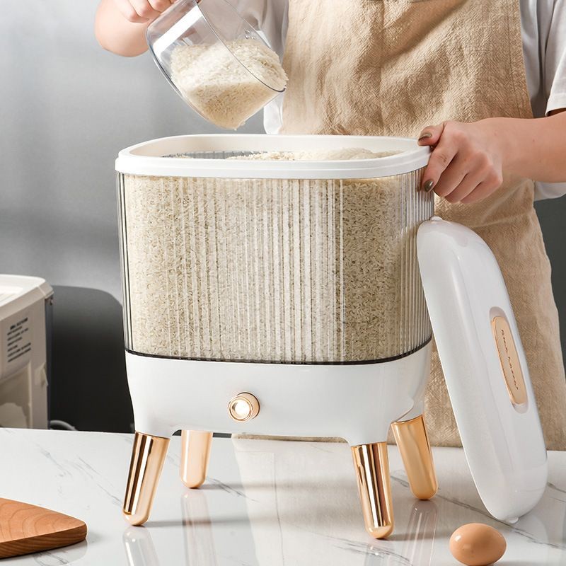Jual Dispenser Beras Rice Box Tempat Penyimpanan Beras Otomatis Dengan ...