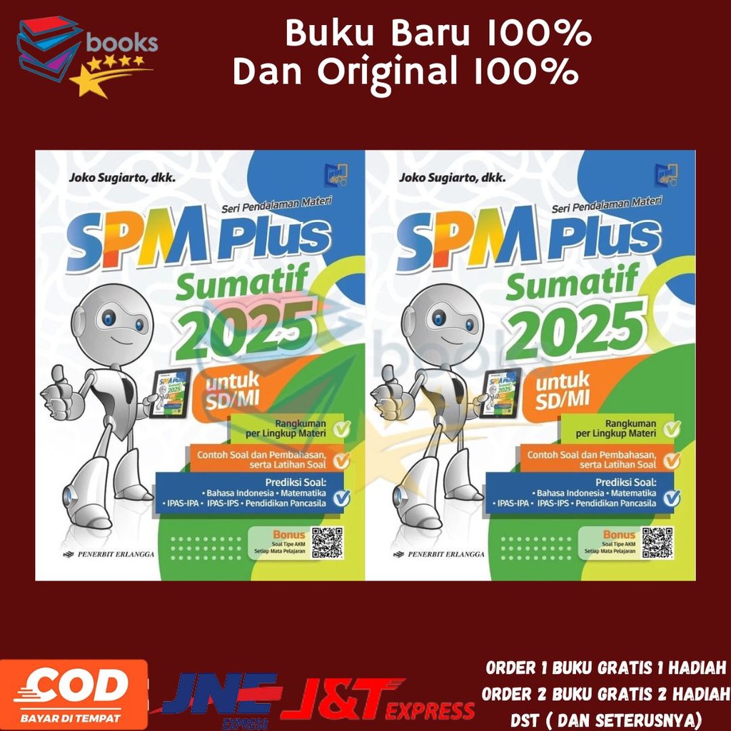 Jual Terbaru SPM Plus Sumatif 2025 SD Mi Original Penerbit Erlangga plus kunci jawaban pdf ...