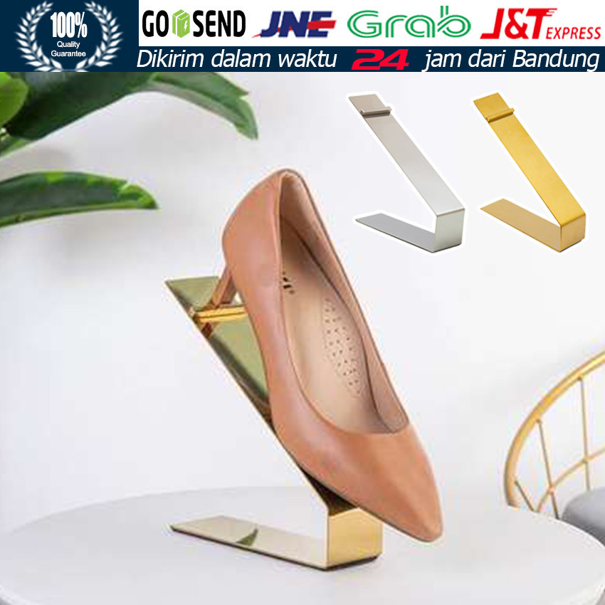 Jual Emas/Perak Rak Pajangan Sepatu Stainless Steel / Shoe Display ...
