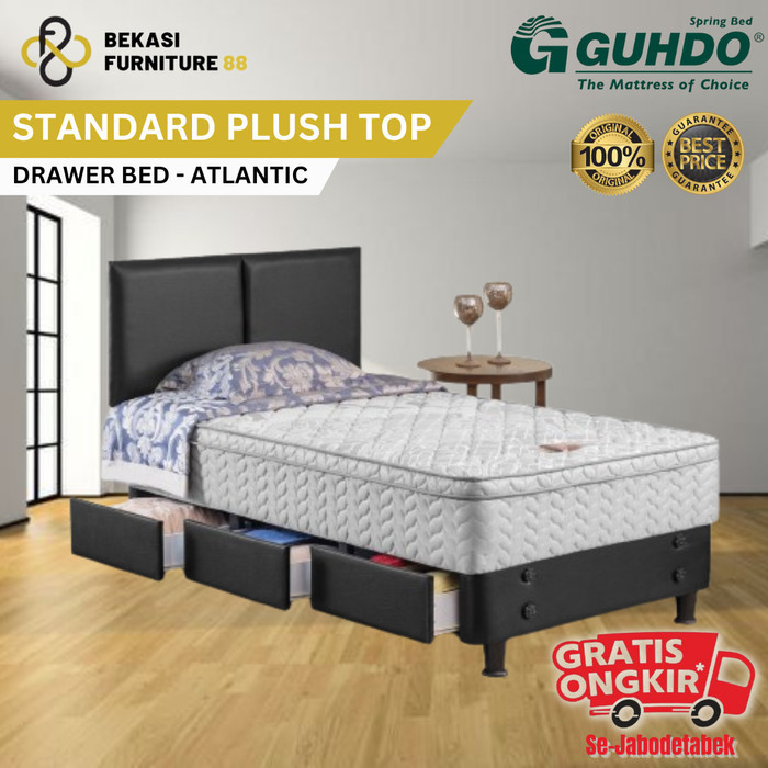 Jual Full Sett Kasur Guhdo Springbed Drawer Bed Standard Plush Top | Shopee Indonesia