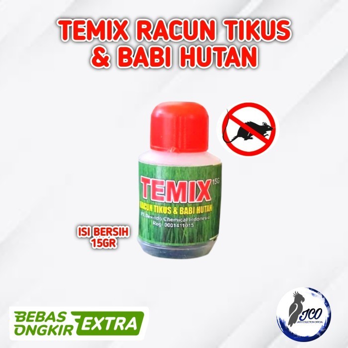 Jual RACUN TIKUS TEMIX BOTOL 15GR RACUN TIKUS LANGSUNG MATI RACUN TIKUS ...