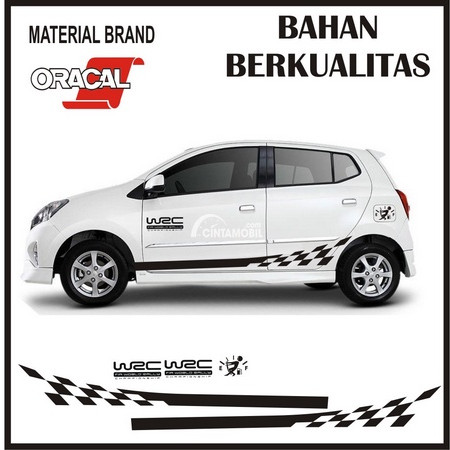 Jual Stiker Aksesoris Sticker Mobil cutting variasi agya ayla brio jazz ...