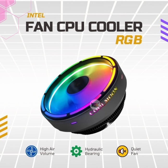 Jual Fan Processor CPU Cooler RGB Intel LGA 115x 1366 775 1200 | Shopee ...