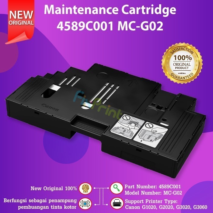 Jual Canon Maintenance Cartridge MC-G02 MCG02 Original G1020 G2020 G3020 G3060 Kotak ...