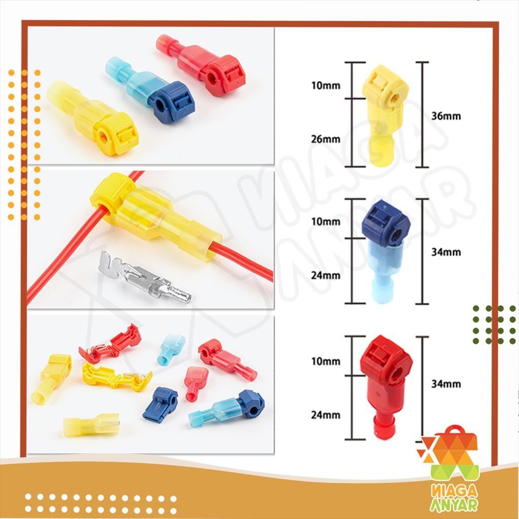 Jual NAS Konektor Kabel T Jumper Set / Scotch Lock Quick Cable Splice ...