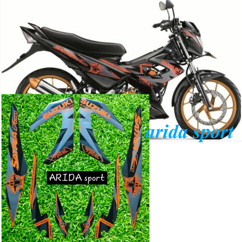 Jual Striping stiker Suzuki Satria F150 fu f 150 fu 1milion Limited ...