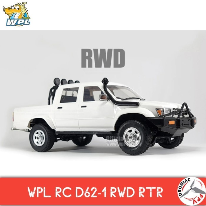 Jual WPL D62-1 RC RWD RTR Skala 1:16 Toyota Hilux Full Propo RC ...