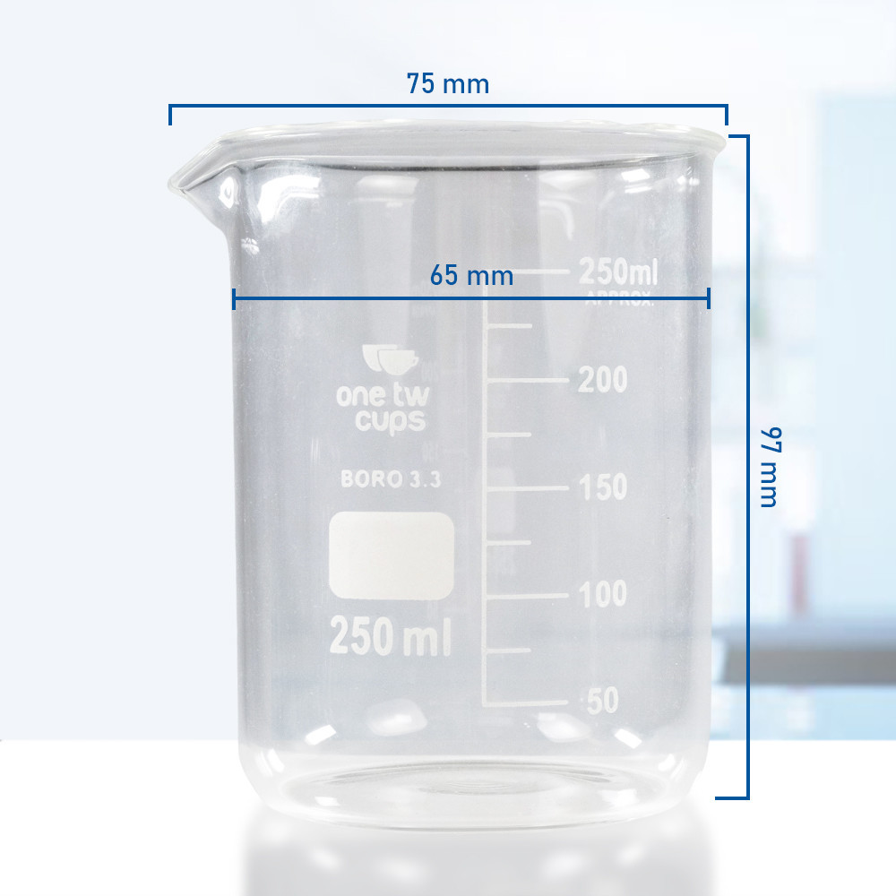 Jual Gelas Ukur Cairan Laboratorium - One Two Cups Gelas Ukur Lab Kimia ...