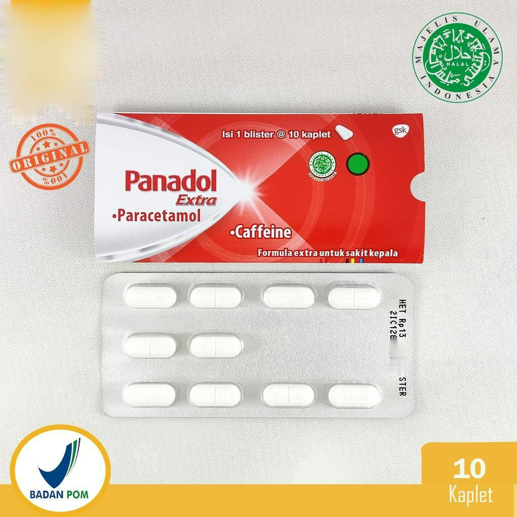 Jual PANADOL EXTRA PARACETAMOL MERAH (1 STRIP) / OBAT SAKIT KEPALA ...