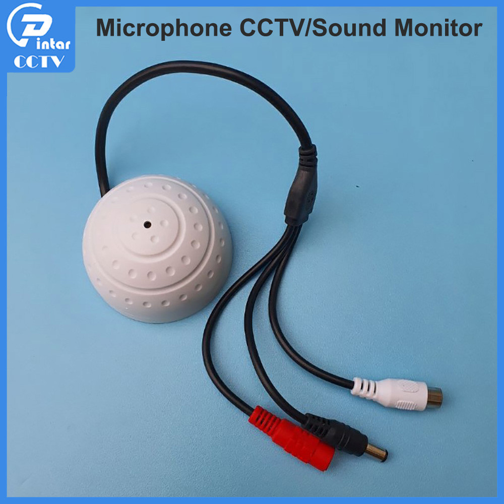 Jual DC 9V 12V Microphone Sound Monitor Audio Pickup RCA Female Adapter ...