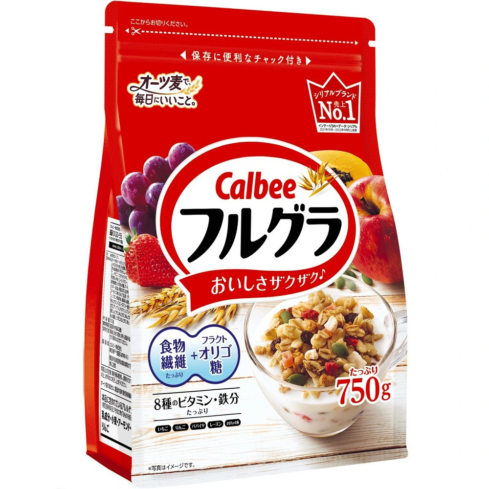 Jual CALBEE Frugra Granola Cereal Original Fruits & Granola 750gram ...