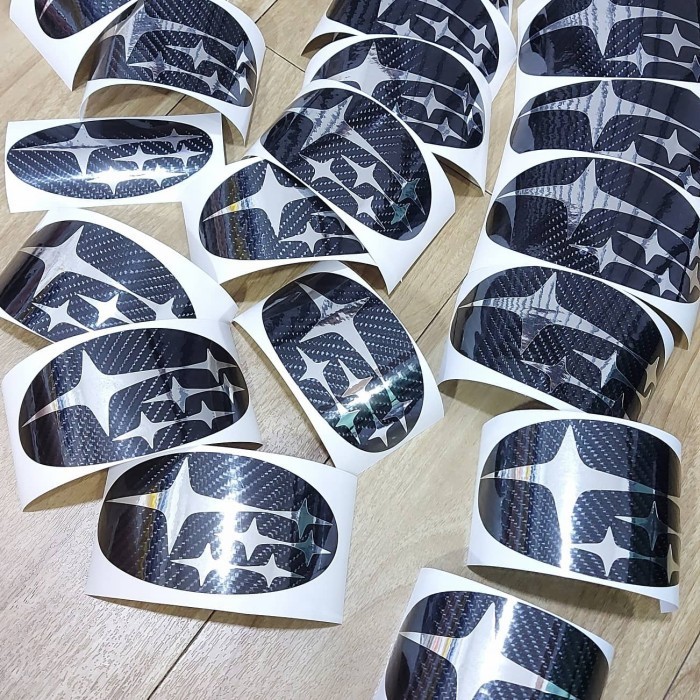 Jual Stiker set overlay emblem Subaru XV Forester Impreza - Carbon ...